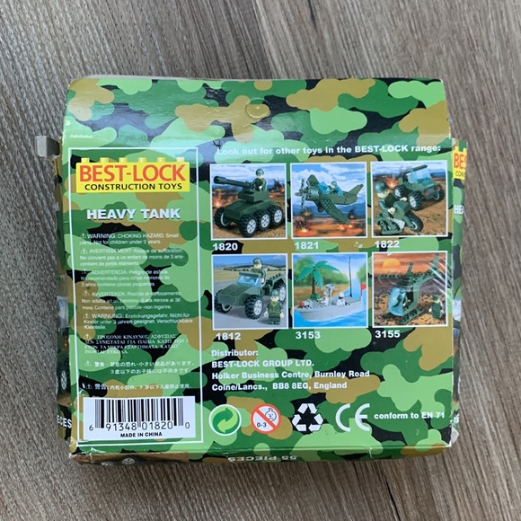 Toys | Heavy Tank Best Lock Mini Construction Toys 182 55 Pieces New ...